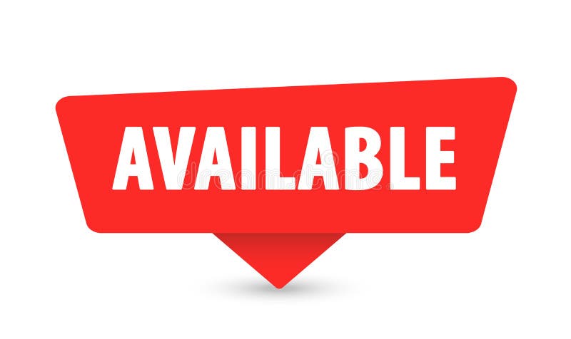 Available Banner. Available Ribbon Label Sign Set Stock Vector ...