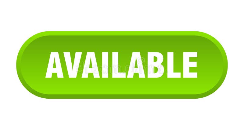 Available Button. Available Square 3d Push Button Stock Vector ...