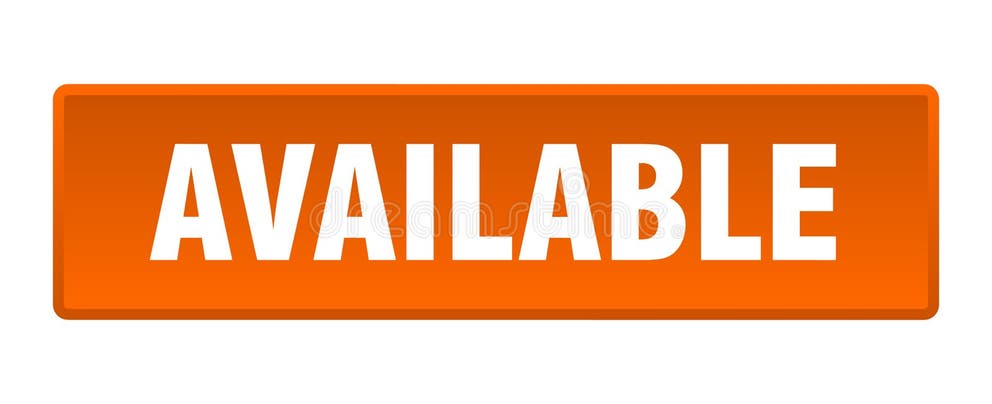 Available Button. Available Square Isolated Push Button Stock Vector ...