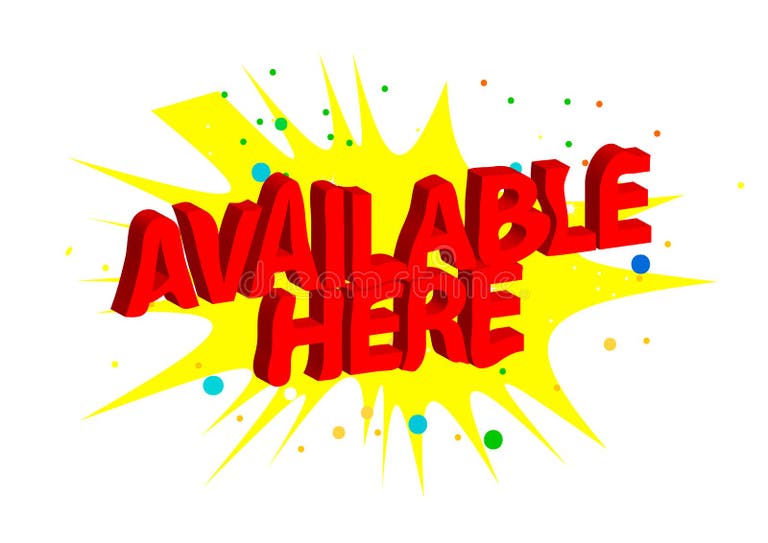 Available Here Stock Illustrations – 3,773 Available Here Stock ...