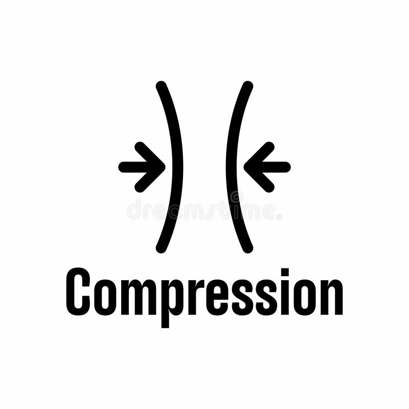Compression Property Vector Information Sign Stock Vector ...