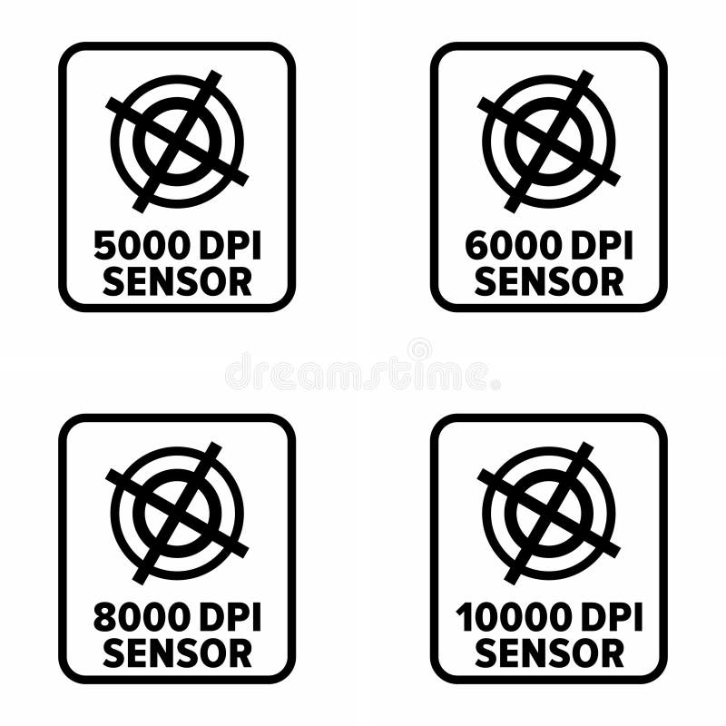 10000 DPI Sensor Vector Information Sign Stock Vector - Illustration of ...