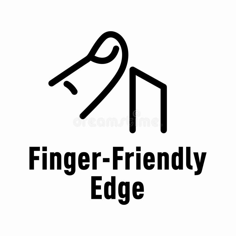 Finger Friendly Edge Vector Information Sign Stock Vector ...