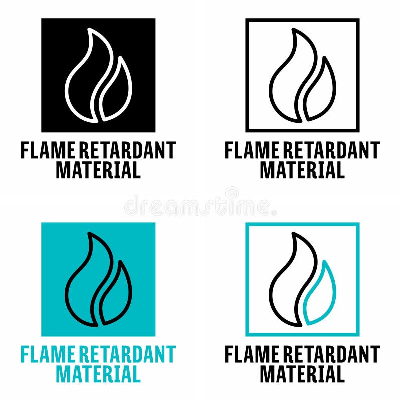 `Fire Resistant` Material Information Sign Stock Vector - Illustration ...
