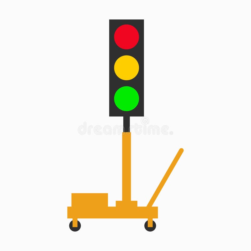 Traffic Light or Semaphore and Colour Phases Codes, Red (stop), Amber ...