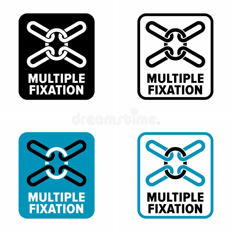 Multiple Fixation Vector Information Sign Stock Vector - Illustration ...