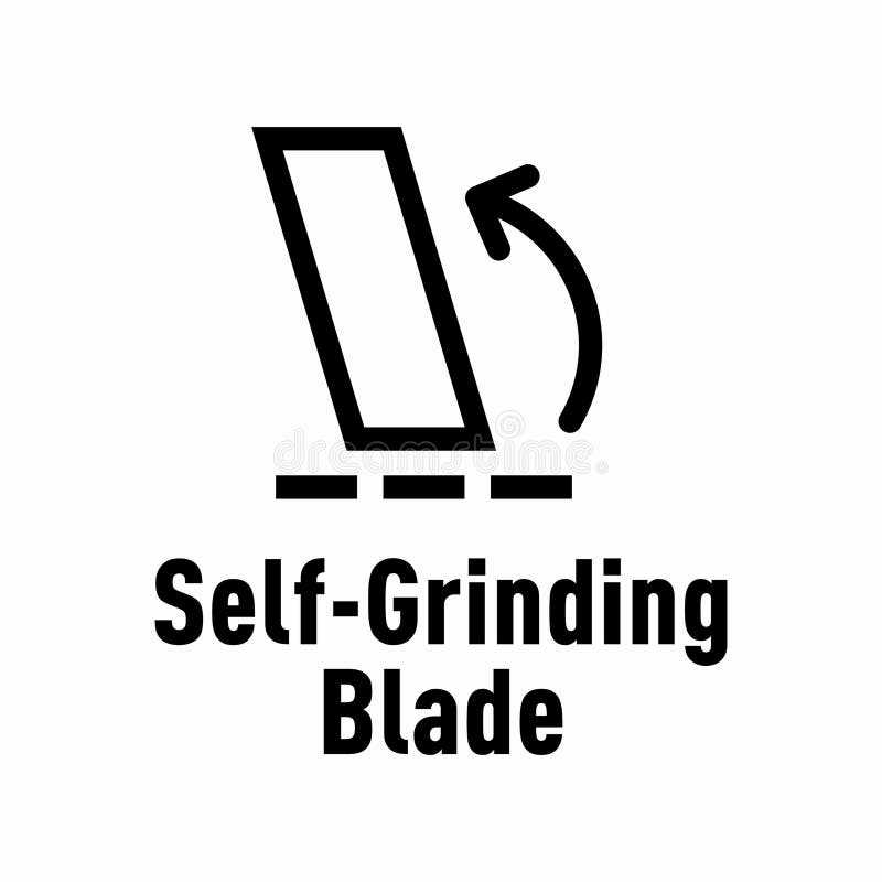 Self Grinding Blade Vector Information Sign Stock Vector - Illustration ...