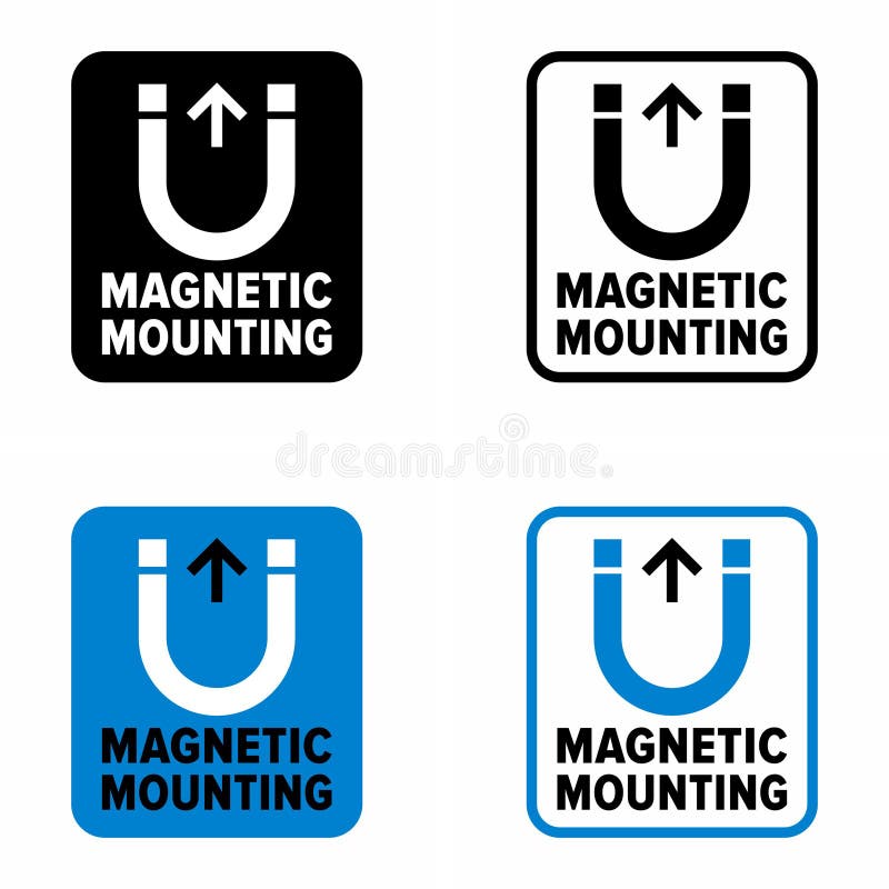Magnetic Mounting System Stock Illustrations – 6 Magnetic Mounting ...