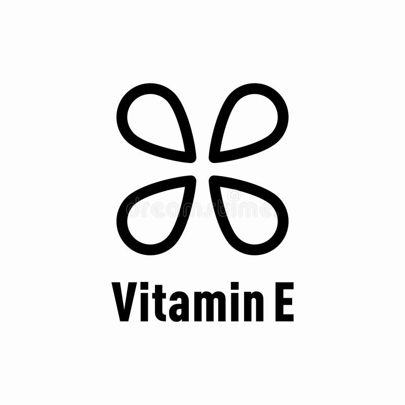 Vitamin E Vector Information Sign Stock Vector - Illustration of ...