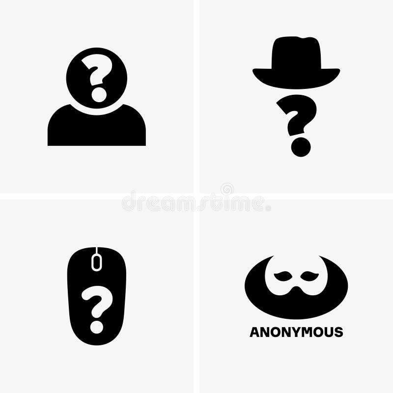 Anonymous symbols stock vector. Illustration of password - 116965948
