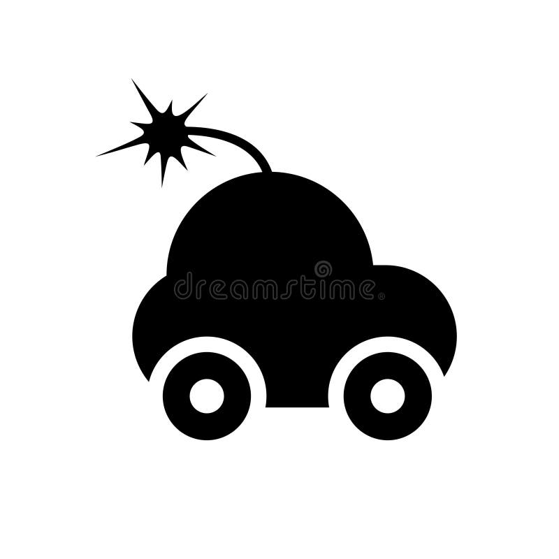 Bomb car stock vector. Illustration of dynamite, icon - 143905039