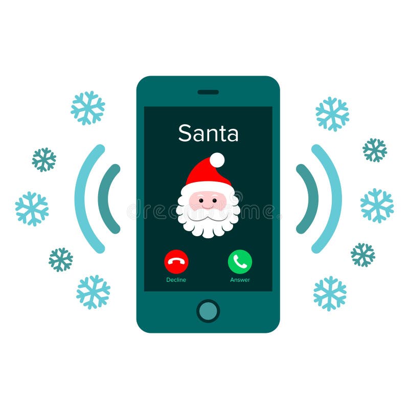 Christmas Call from Santa Claus. Avatar Santa on Your Phone Screen ...