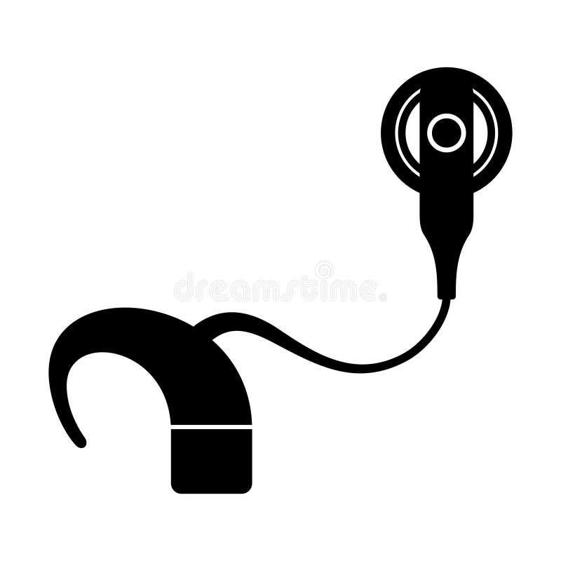 Cochlear implant stock vector. Illustration of graphic - 116733685