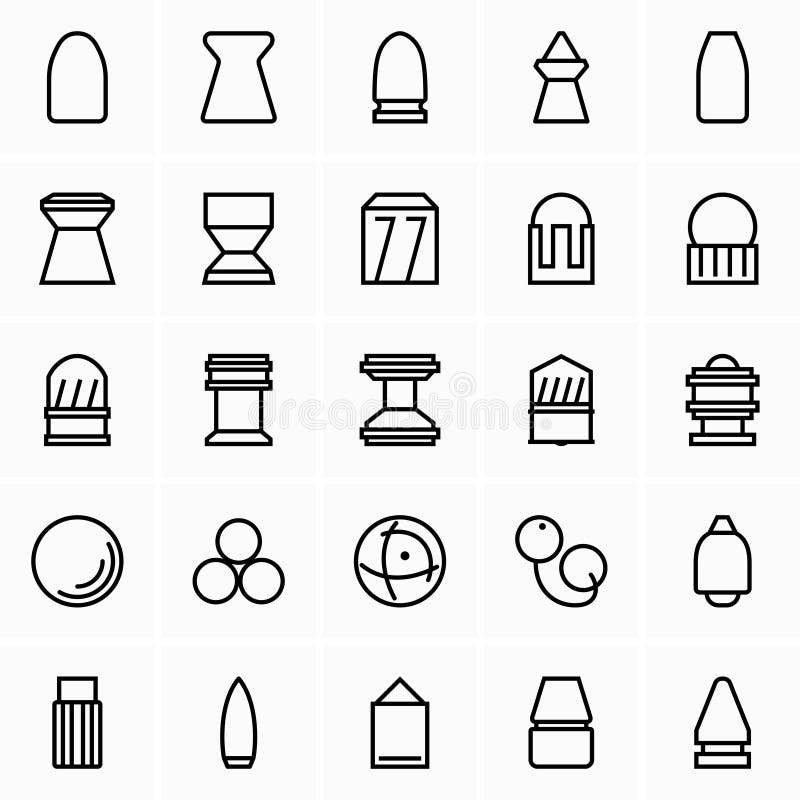 Different bullet types stock vector. Illustration of vector - 144050180