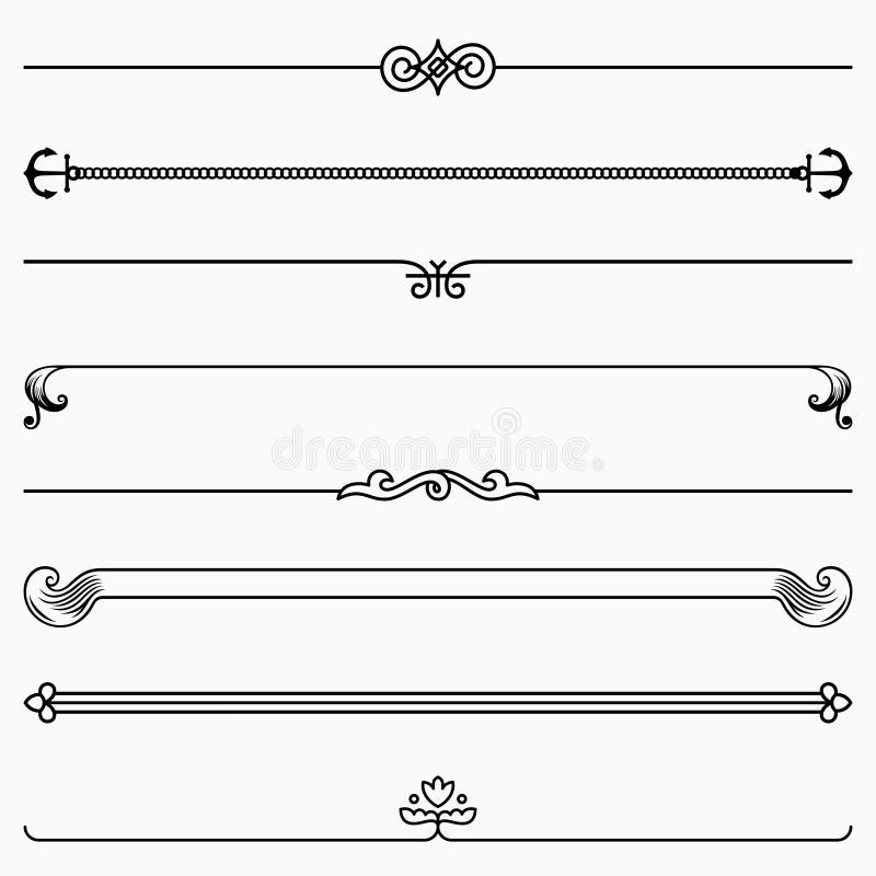 Dividers set 21 stock vector. Illustration of dividers - 143442572