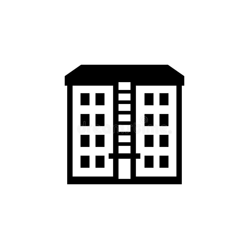 Multi story building stock vector. Illustration of symbol - 144080179