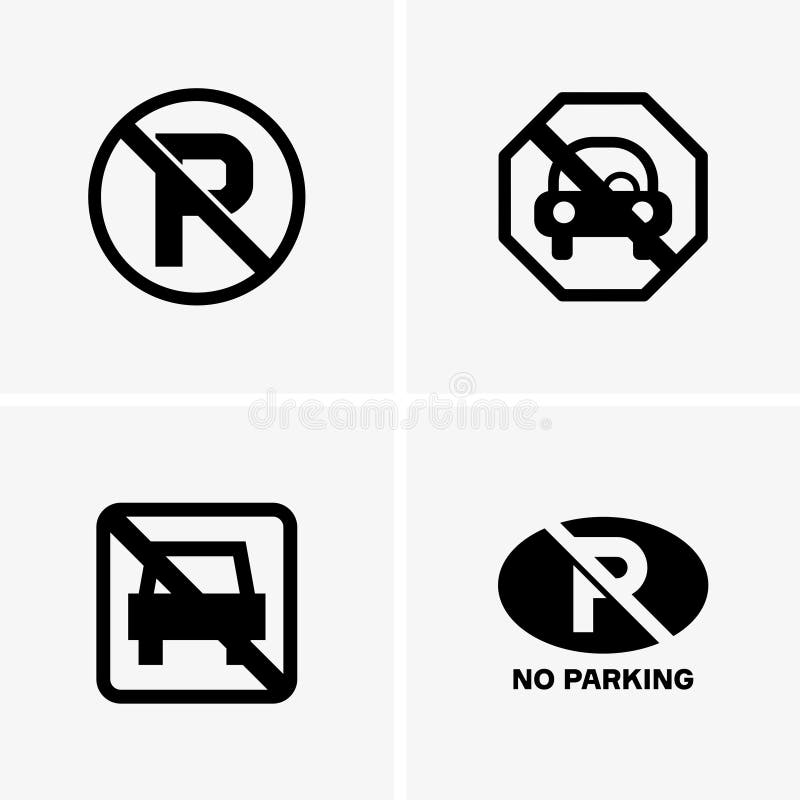 Several Parking Signs Stock Illustrations – 10 Several Parking Signs ...