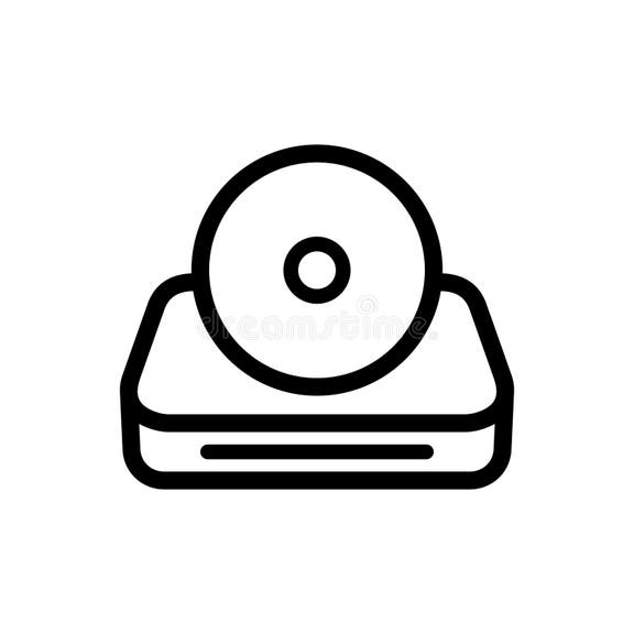 Optical disc player icon stock vector. Illustration of symbol - 144100334