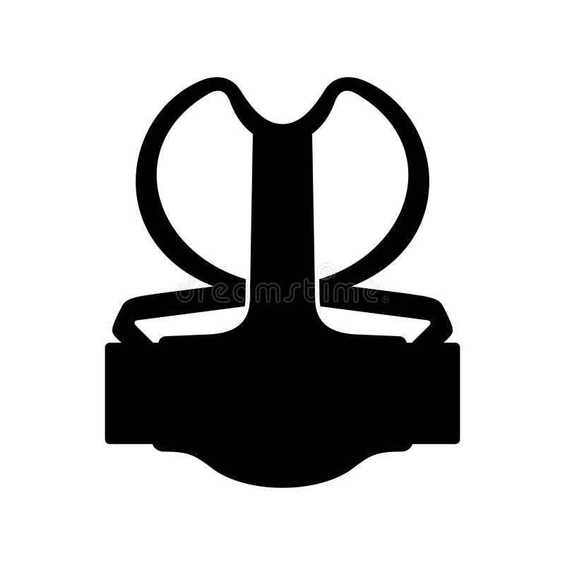 Orthopedic Back Brace stock vector. Illustration of trauma - 143908786