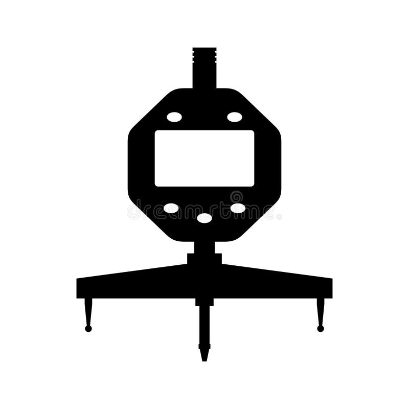 Radius Measuring Gauge with Dial Indicator Stock Vector - Illustration ...