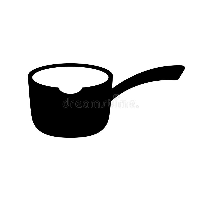 Saute pan stock vector. Illustration of object, vector - 143439180