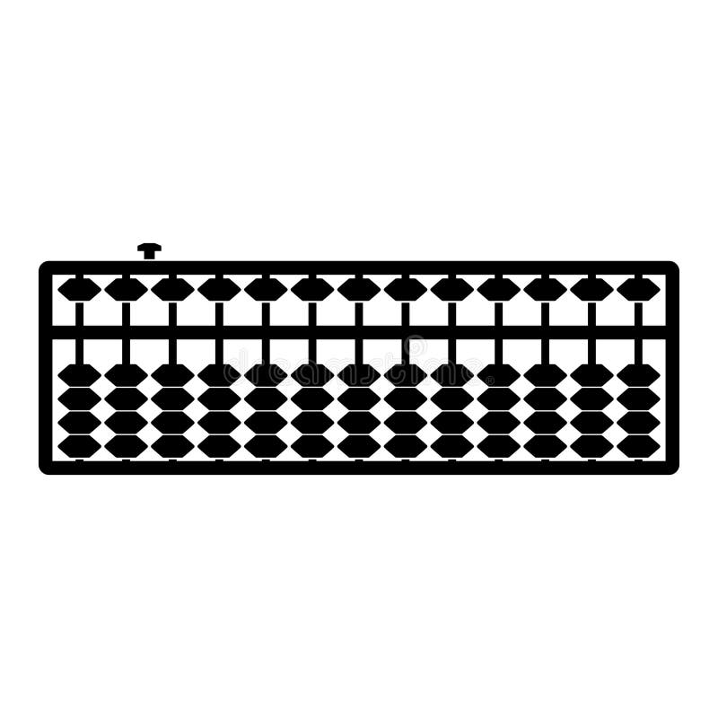 Japanese abacus Soroban. stock vector. Illustration of mathematics ...