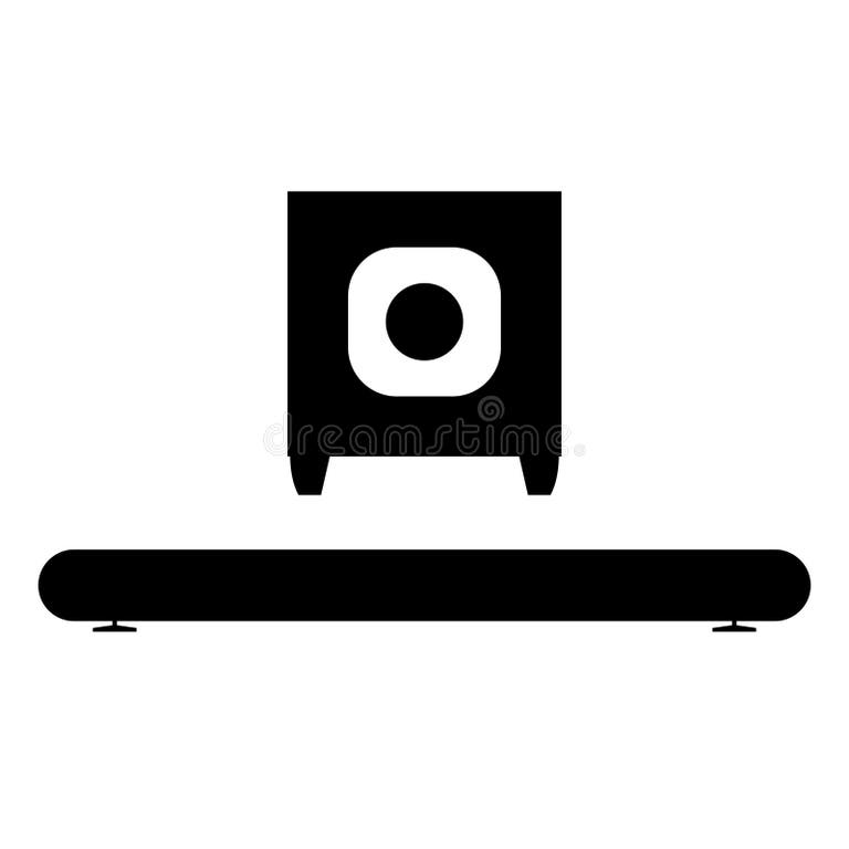 Soundbar stock vector. Illustration of sound, multimedia - 143443702