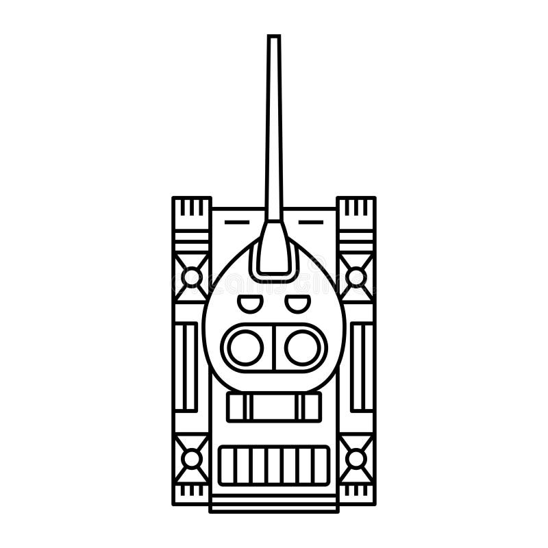 Tank top view stock vector. Illustration of armored - 116733719