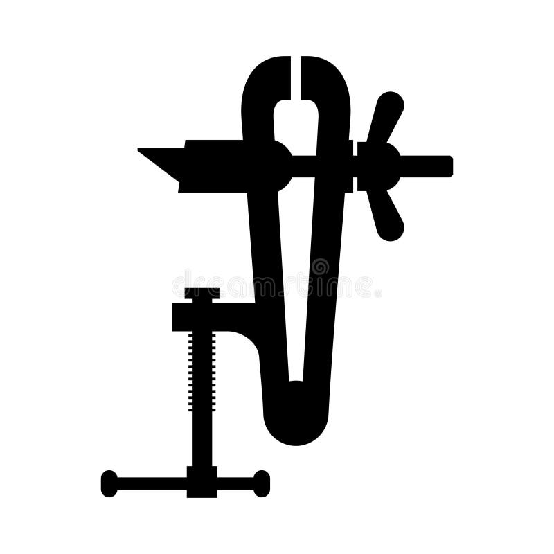 Vise Tool Icon Digital Green Stock Vector - Illustration of metal ...