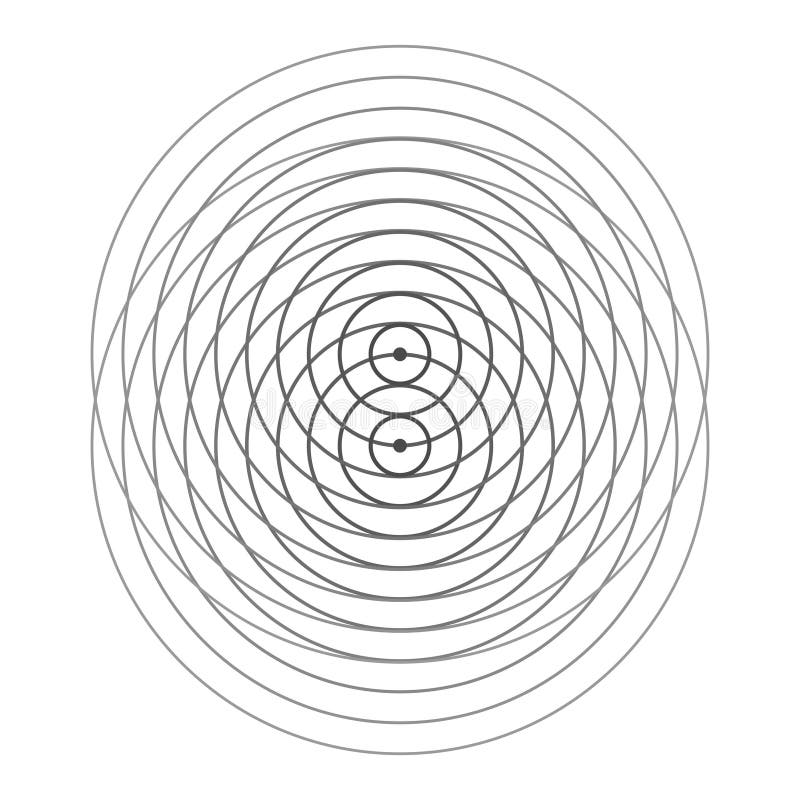 Wave Interference Physic stock vector. Illustration of education ...