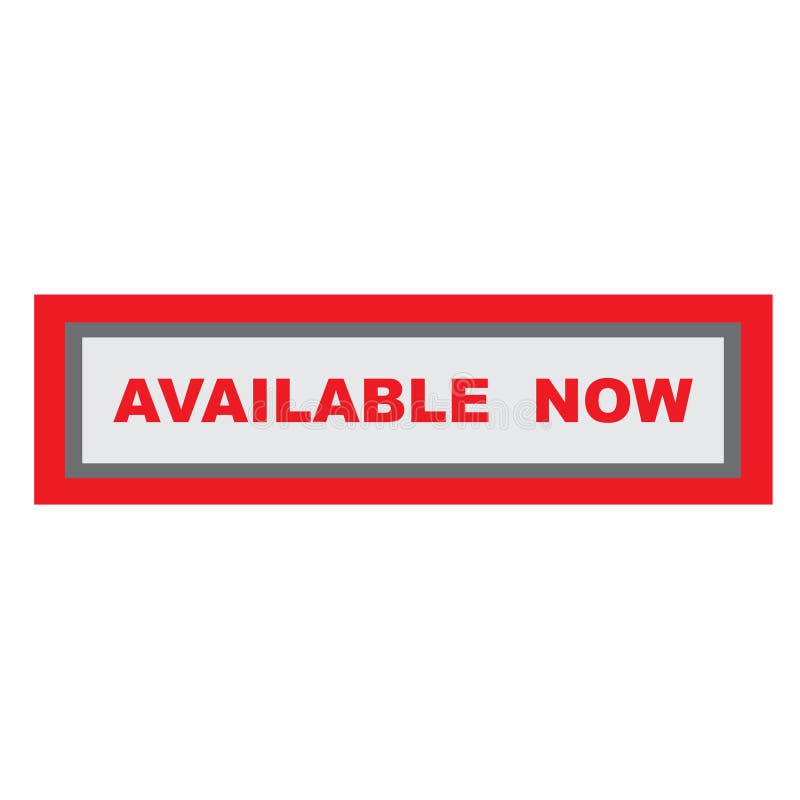 Available icon stock vector. Illustration of promotional - 287779784