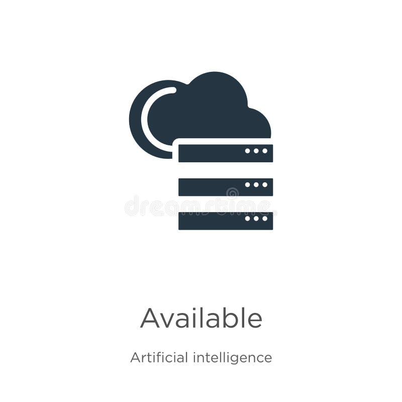 Available Icon Vector. Trendy Flat Available Icon from Big Data ...