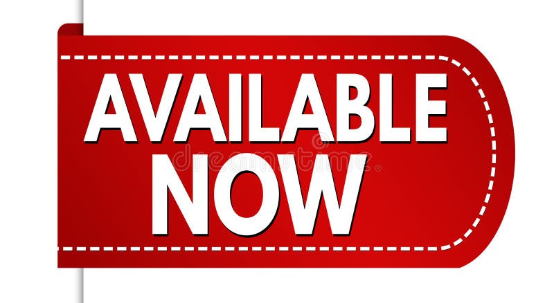 Available Now Banner Design Stock Vector - Illustration of offer ...