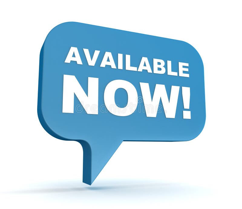 Available Now Concept 3d Illustration Stock Illustration - Illustration ...