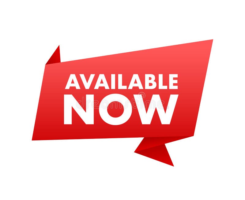 Available Now Label, Badge. Shop Now. Vector Stock Illustration. Stock ...
