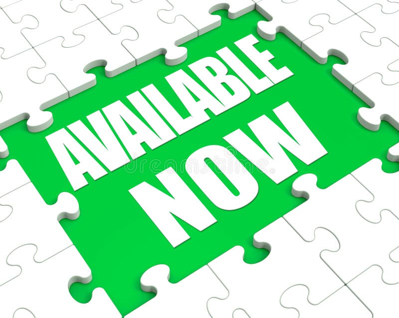 Available Now Sign Phone Shows Open or in Stock Stock Illustration ...