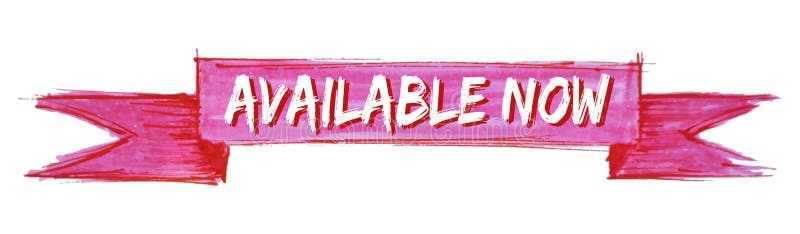 Now Available Ribbon Stock Illustrations – 500 Now Available Ribbon ...