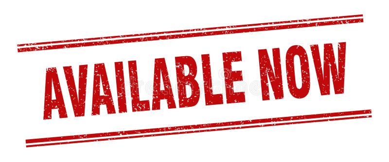 Available Now Stamp. Available Now Square Grunge Sign Stock Vector ...