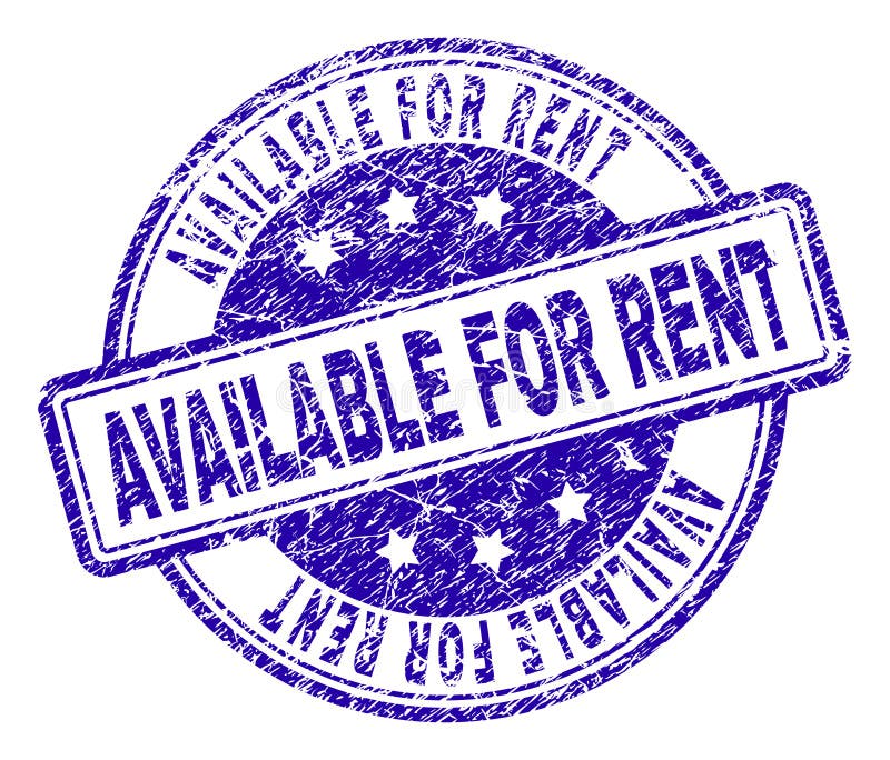 Grunge Textured AVAILABLE for RENT Stamp Seal Stock Vector ...