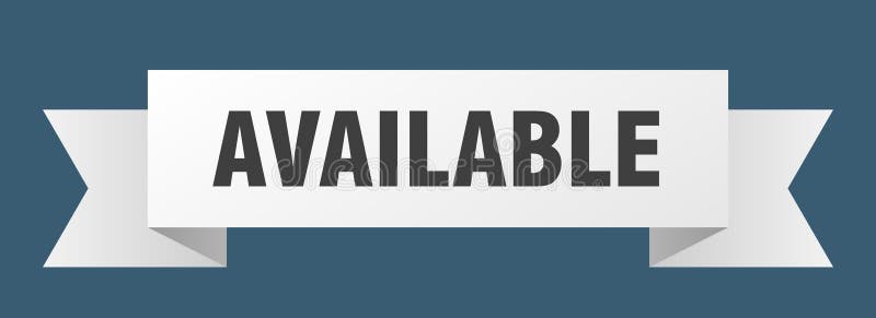 Available now ribbon. stock vector. Illustration of textured - 153949341