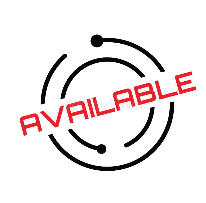 Available rubber stamp stock vector. Illustration of advert - 125392931