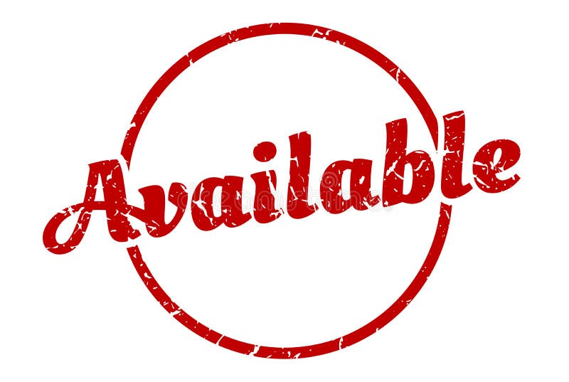 Available Sign. Available Round Vintage Stamp Stock Vector ...