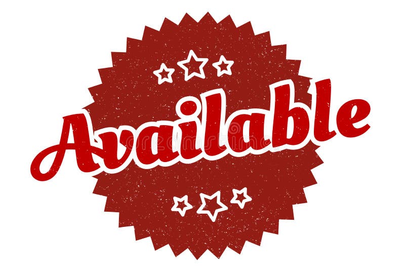 Available Sign. Available Vintage Retro Label Stock Vector ...