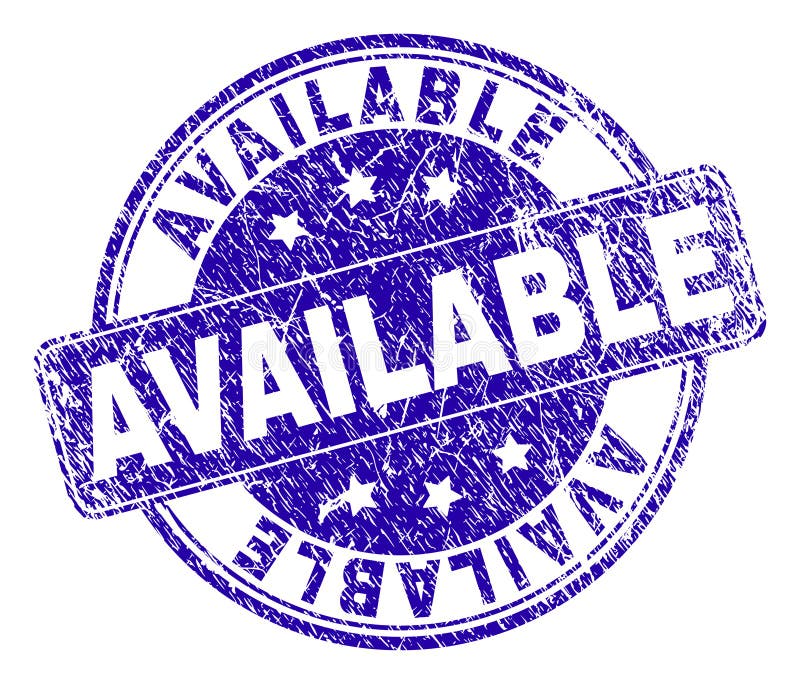 Scratched Textured AVAILABLE Stamp Seal Stock Vector - Illustration of ...