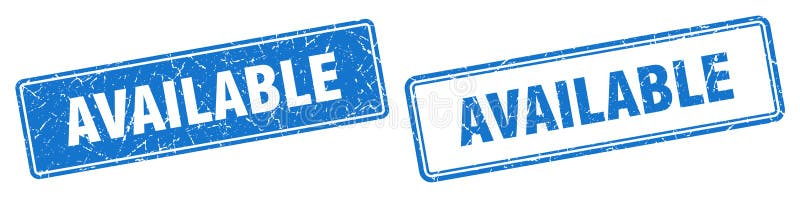 Available Stamp Set. Available Square Grunge Sign Stock Vector ...