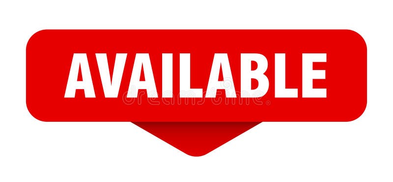 Available now sticker. stock vector. Illustration of flyer - 153663154