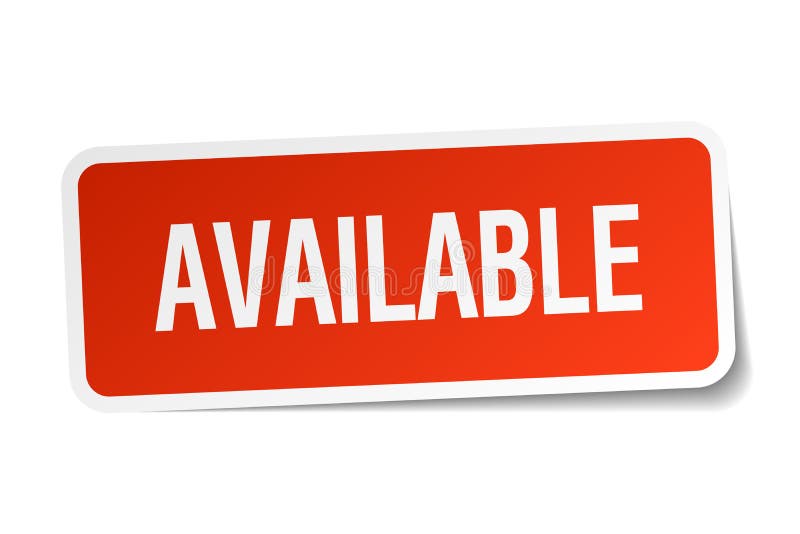 Available now sticker. stock vector. Illustration of flyer - 153663154