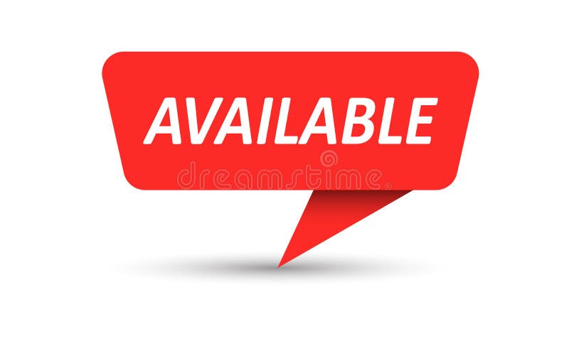 Available. Vector Banner, Pointer, Sticker, Label or Speech Bubble ...