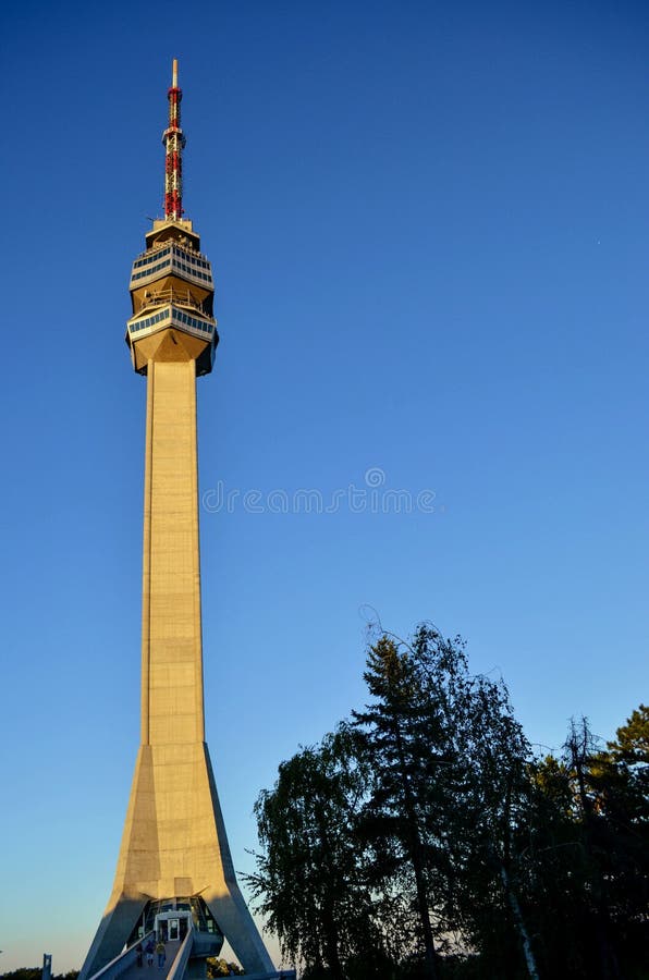 Avala Tower stock photo. Image of signal, broadcasting - 43920540