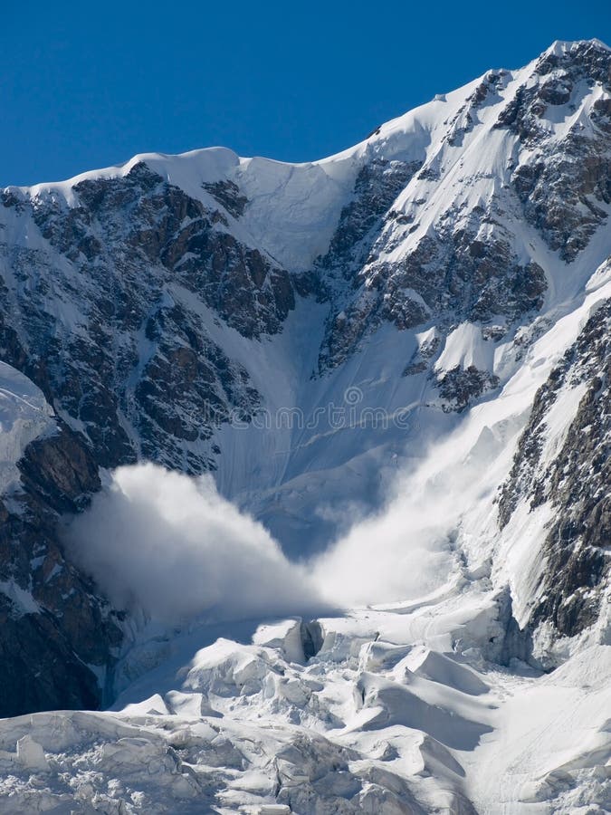 Avalanche stock image. Image of mountain, avalanche, blue - 6174491